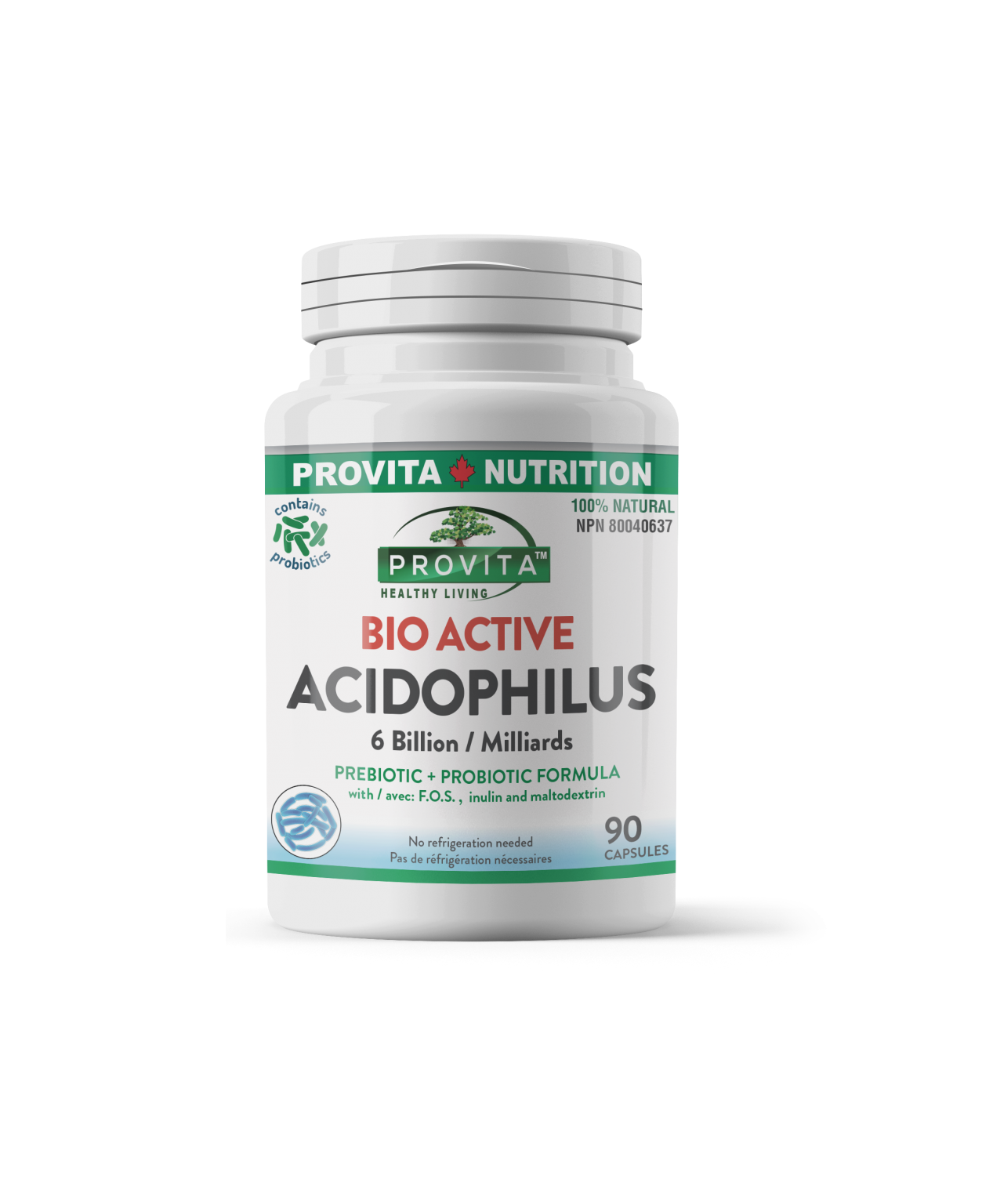 Bio Active Acidophilus - 90 Capsule | Produse Provita Nutrition